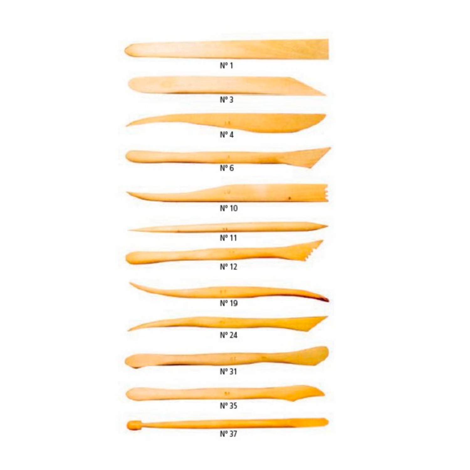 Palillos de modelar de 20 cm