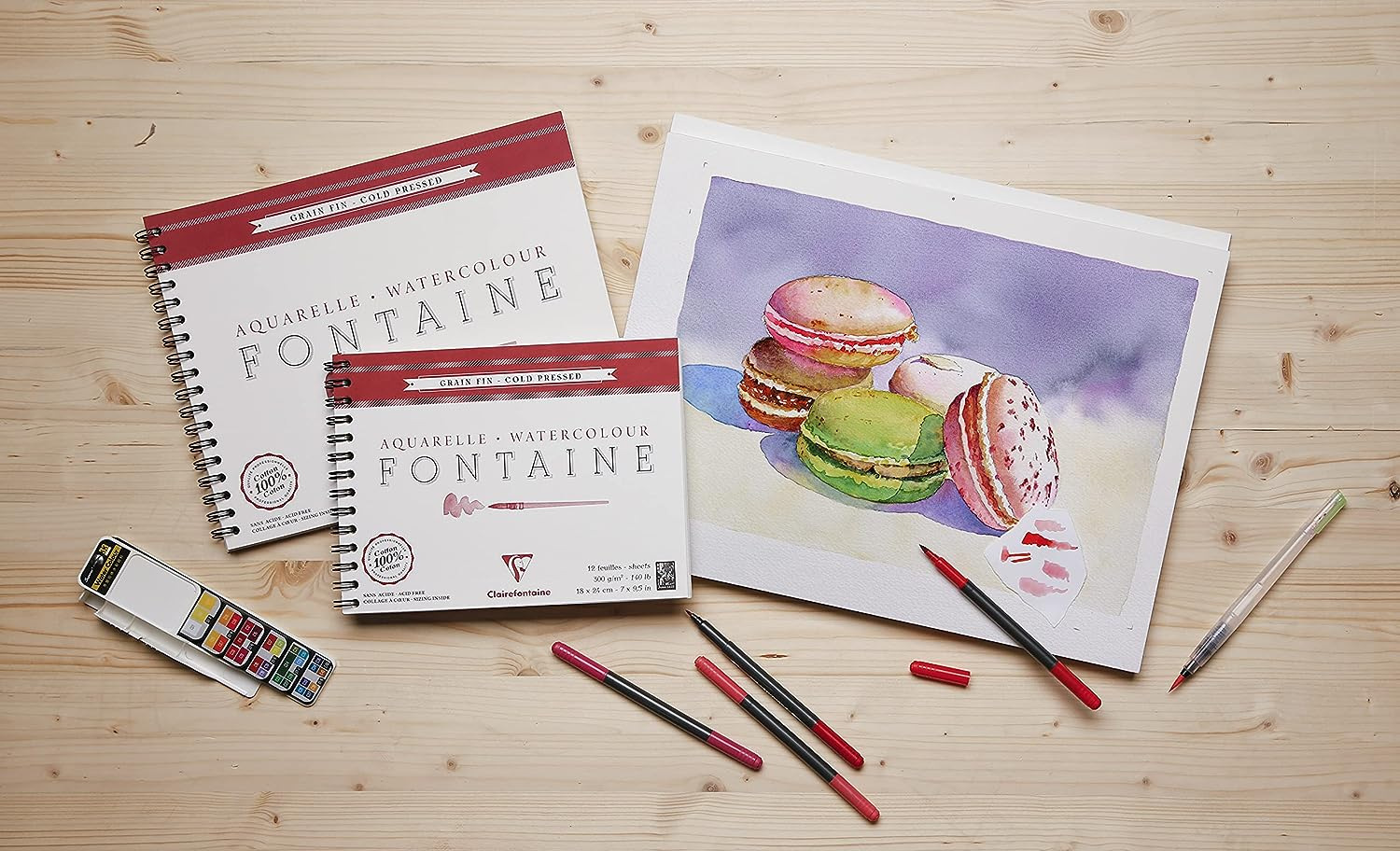 Glued block fountain - Watercolor - Clairefontaine