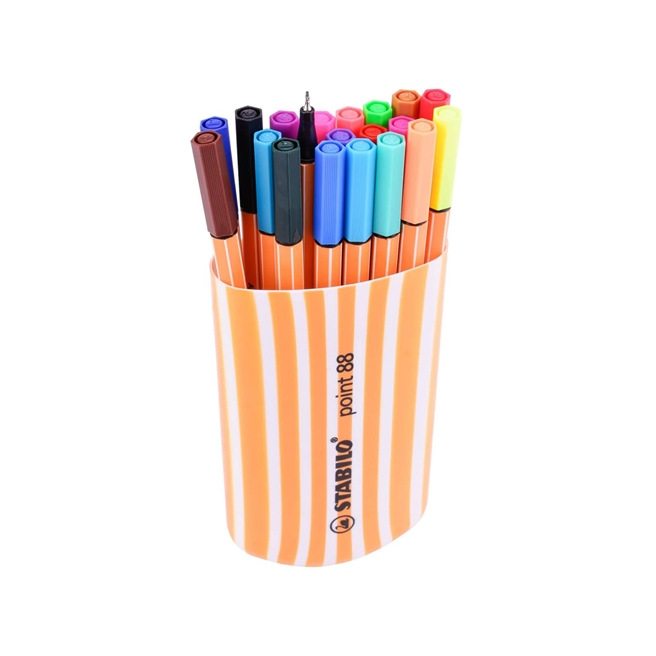 Case of 20 STABILO point 88 fine tip felt tip pens